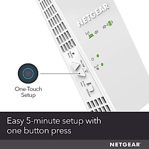 NETGEAR Wi-Fi Mesh Range Extender EX6250 - Coverage up to 2500 sq.ft. and 25 devices with AC1750 Dual Band Wireless Signal Booster & Repeater (up to 1750Mbps speed), plus Mesh Smart Roaming (Renewed)
