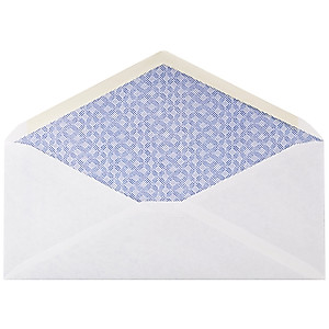 Amazon Basics #10 Security Tinted Business Envelopes, Moisture Sealed, 4-1/8 x 9-1/2 Inch - Pack of 500, White