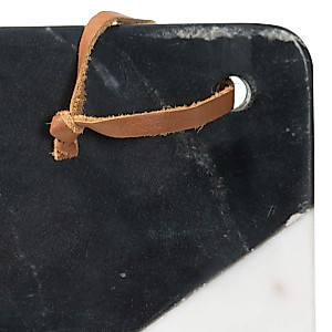 Foreside Home & Garden Small Rectangle Black Marble Serving Cutting Board