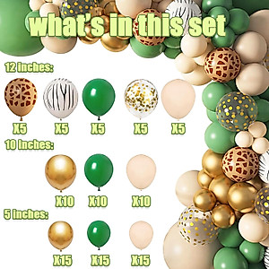 106PCS Safari Baby Shower Decorations, Safari Baby Shower Balloons Arch,Oh Baby Banner, Safari Backdrop, Safari Baby Boxes for Safari Theme Baby Shower Decorations