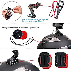 Motorcycle Helmet Chin Mount Kit Compatible with GoPro Hero 10 Black, Hero 9/8/7 (2018)/6, 4 Session and More Action Cameras (Motorcycle Helmet Chin Mount)