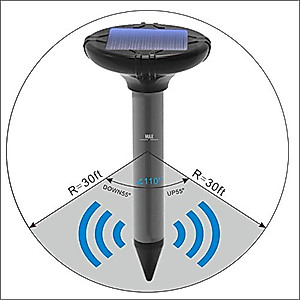 Winpest Snake Repeller Ultrasonic Solar,Snake Away Repellent for Outdoors,Solar Snake Repellent for Outdoors,Snake Repellant for Yard Pet Safe,Snake Repellent for Home,Snake Trap 6 Packs