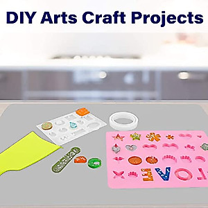 24 X 20inch X-Large Reusable Silicone Table Mat Child Kids Dinner Placemat Desk Countertop Waterproof Protector Heat Insulation Kitchen Pastry Rolling Dough Pad Tool (Grey)