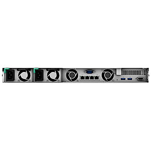Synology RackStation RS1619xs+ NAS Server with Xeon 2.2GHz CPU, 64GB Memory, 16TB SSD Storage, 1TB M.2 NVMe SSD, 4 x 1GbE LAN Ports, DSM Operating System Bundle with Rail kit