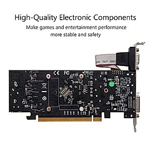 QTHREE Radeon RX 550 Low Profile Graphics Card,4GB,GDDR5,128-Bit,VGA,DVI,HDMI,Desktop Small Form Factor Video Card for PC Gaming,Computer GPU,PCI Express X8 3.0,HDPC,Support 4K,DirectX 12