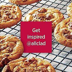 All-Clad Pro-Release Nonstick Bakeware Set 3 Piece Oven Safe 450F Half Sheet, Cookie Sheet, Muffin Pan, Cooling & Baking Rack, Round Cake Pan, Loaf Pan, Baking Pan Grey