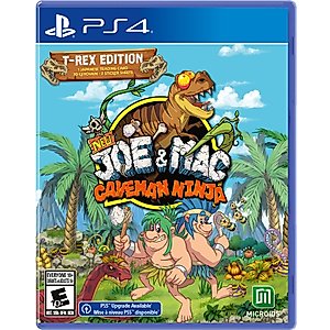 New Joe and Mac: Caveman Ninja - T-Rex Edition (PS4)