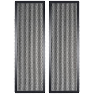 360mm x 120mm PC Case Dust Mesh Filter [2 Pack], Magnetic Frame Computer Fan Dust Mesh PC Cooler Filter Dustproof PVC Cover Grills - Black