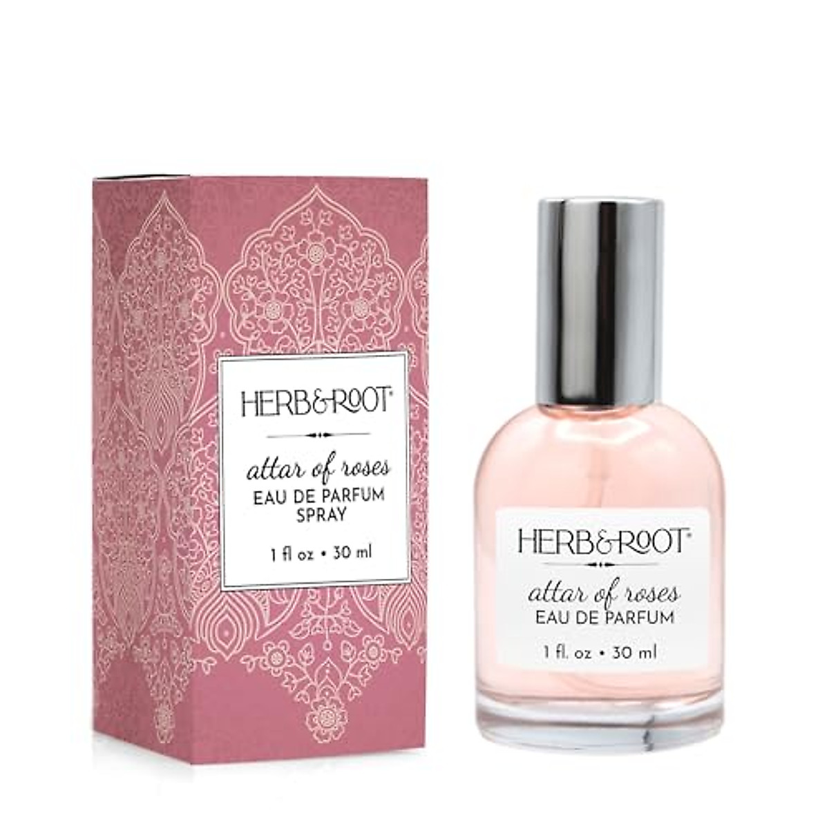Herb & Root Rose and Sandalwood Eau de Perfume Spray | | Long-Lasting and Clean Vegan Perfume made with Natural and Essential Oils | Cruelty Free