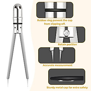 Ultrassist EKG Caliper Pen, ECG Calipers for Nurses, Black EKG Caliper Cardiology, Electrocardiogram Measuring Tool