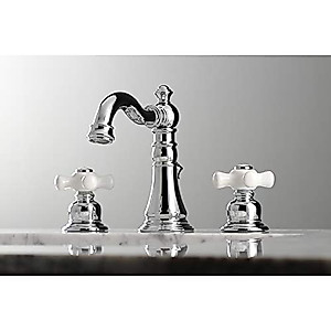 Fauceture FSC1971PX American Classic Widespread Bathroom Faucet with Pop-Up Drain, Polished Chrome
