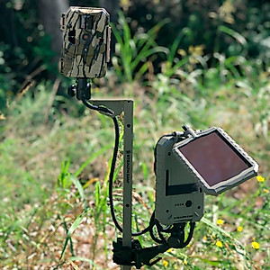 Stealth Cam Adjustable 29"-49" Expandable Height 1/4" Tripod Multi-Pivot Stable Rugged Steel Hunting Trail Camera & Solar Pak Battery Mounting Post