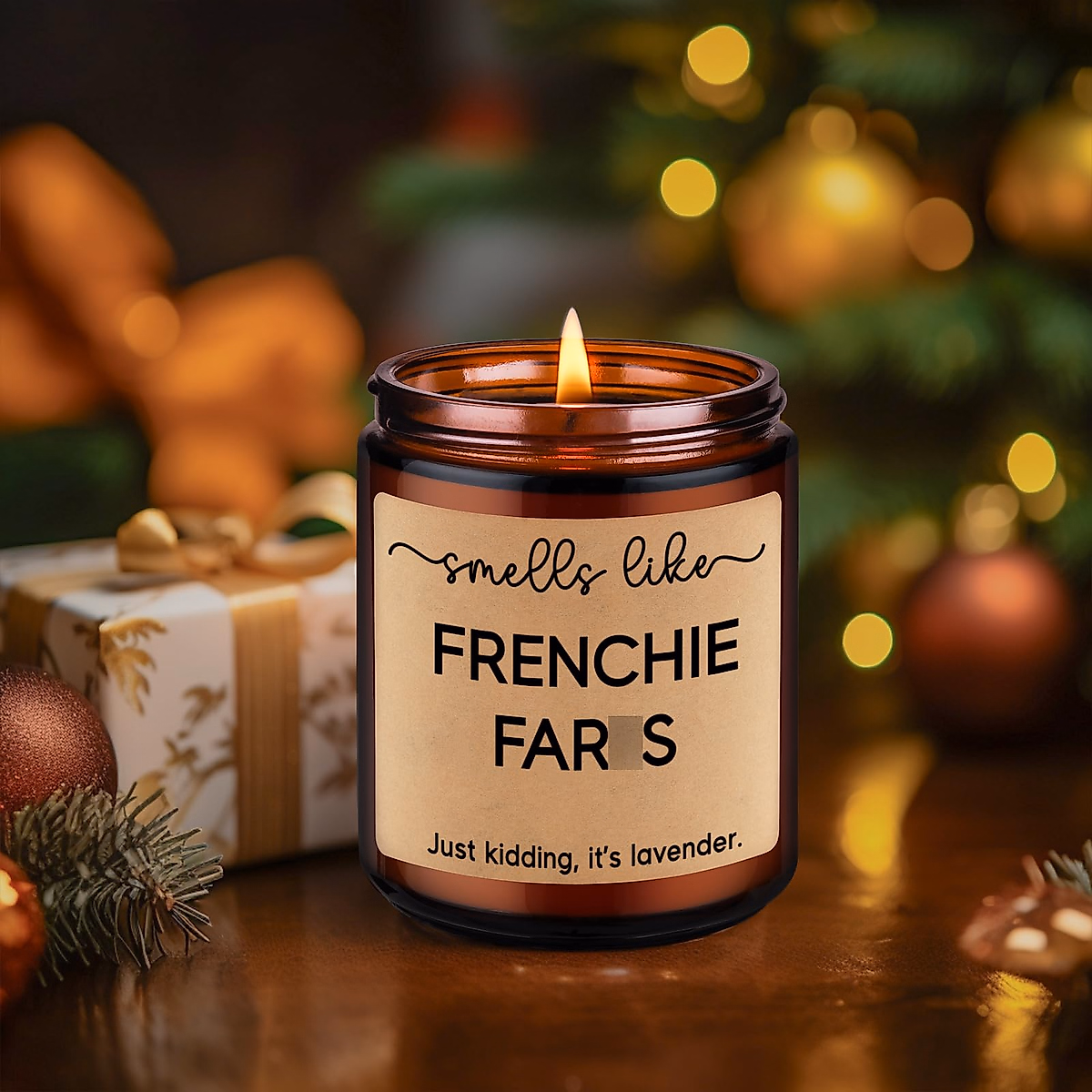 GSPY Scented Candles - Frenchie Gifts for Women, Men - Bulldog Gifts, Frenchie Gifts for Frenchie Lovers - Funny Birthday, Christmas Gifts for Frenchie Mom, Dad, Friend, Sister, Frenchie Owner
