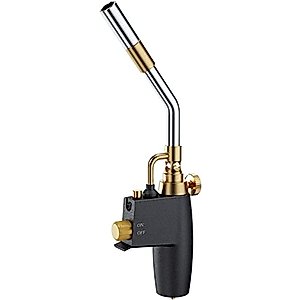 High Intensity Propane Torch Head, Adjustable Flame Welding Torch with Self Ignition, for MAPP/MAP Pro/Propane Gas, Portable Hand Trigger Start Torch for Gas Welding/Searing Steak