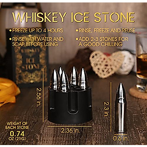 Gifts for Men Him Dad Christmas Stocking Stuffers,Whiskey Stones Gifts,Anniversary Birthday Drinking Gifts Ideas for Him Boyfriend Husband Papa Brother,Bourbon Gifts for Men,Groomsmen Gifts