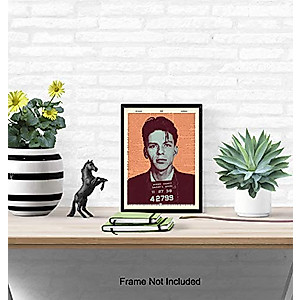 Frank Sinatra 8x10 Poster, Upcycled Dictionary Art Photo, Pop Art Home Decor - Modern Wall Art Print - Unique Contemporary Room Decorations for Living Room, Bedroom - Gift for Ole Blue Eyes Fans