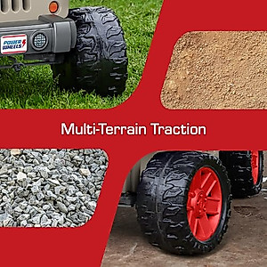 Power Wheels Jurassic Park Jeep Wrangler Ride-On Battery Powered Vehicle with Dinosaur Sounds & Lights for Preschool Kids Ages 3+ Years