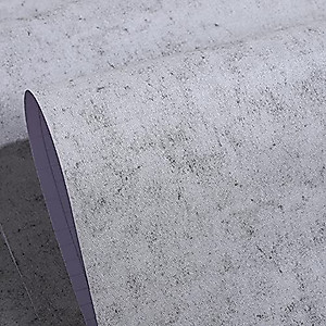 Moyishi Retro Industrial Grey Cement Marble Film Vinyl Self Adhesive Counter Top Peel and Stick Wall Decal 12"x196"