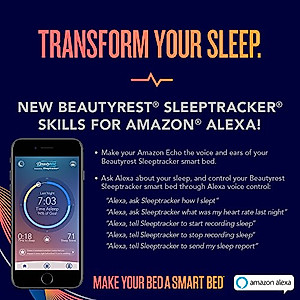Beautyrest Sleeptracker Monitor – Wearable-Free Sleep Tracker – Intuitive App and Alexa Enabled