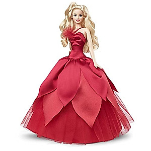 Barbie Signature 2022 Holiday Doll (Blonde Hair), 6 Years and Up., HBY03