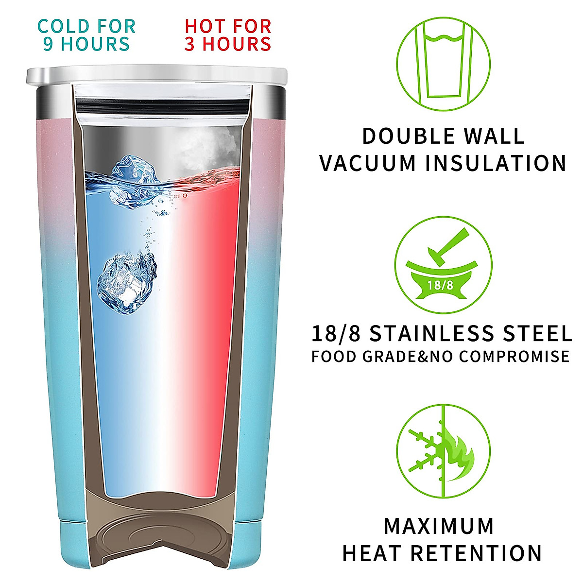 Inspirational Gifts for Women - Best Friend, Friendship Gifts,Graduation Gifts-Funny Christmas Birthday Gifts for Female, Mom, Wife, Girlfriend, Daughter, Sister, Coworker, Her,20 Oz Insulated Tumbler