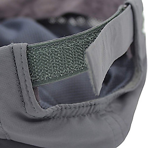 LLmoway Men Fishing Hat with Ear and Neck Flap Outdoor Sun Protection Cap with Foldable Bill Grey