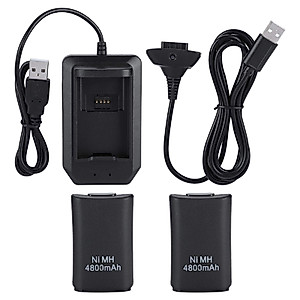 Rechargeable Battery Pack, 5.6 * 3.5 * 1.7cm/2.2 * 1.4 * 0.7inch USB 4800mAh Battery Pack Controller Charging Package , for 360