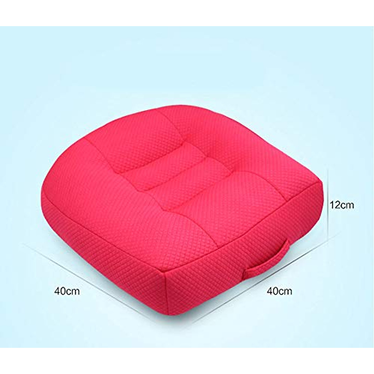 YQJ YOMQLJXB Portable car Booster Cushion - Office mat, Driver Booster seat car seat Cushion,Angle Lift Seat Cushions?Effectively Increase The Field of View by 12cm, Ideal for Office, Home (Black)