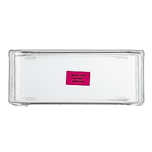 Lifewit 4pcs Soda Can Organizer for Refrigerator Kitchen Pantry Fridge Freezer Countertop Cabinet in Home, Office, Clear Plastic Beverage Drink Holder Rack, Each for 9 Pop Cans 355ml