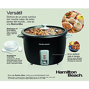 Hamilton Beach 30-Cup Rice Cooker, Aluminum (37550)