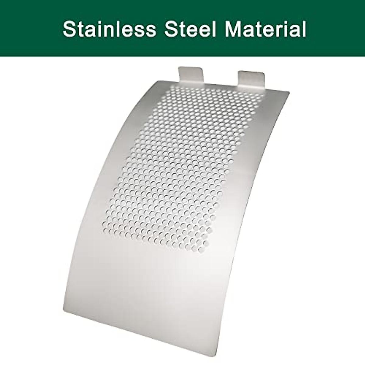 Quantfire Mesh Screen Draft Door for XLarge&2XLarge Big Green Egg Bottom Vent Accessories, Stainless Punched Mesh Panel