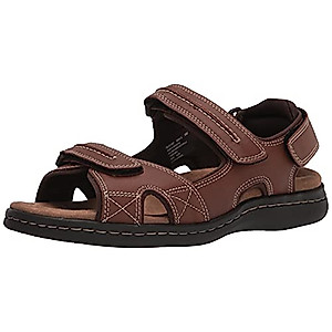 Dockers Mens Newpage Outdoor Sport Sandal Shoe,Rust,14