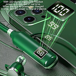 #sz0n9R Wireless Bluetooth Headset Sports Neck-Type Digital Display Noise-Cancelling Bluetooth Headset