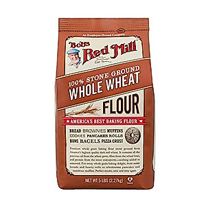 Bob's Red Mill Whole Wheat Flour - 5 lb (Pack of 3)