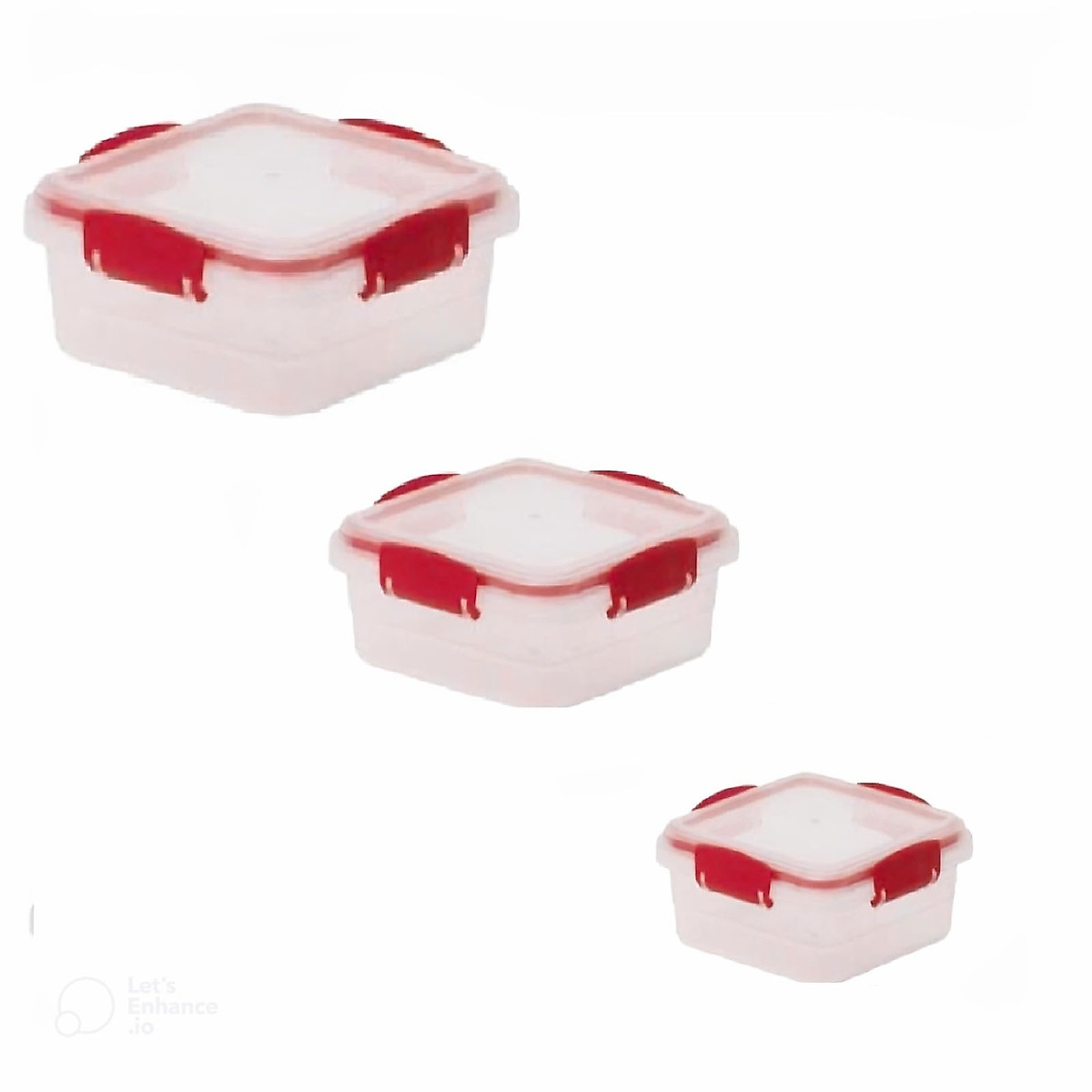 Food Storage Containers with Lids - Kitchen Essentials for Every Home: Leak Proof/BPA-free -kitchen organizer - Durable Plastic Containers sets for Organized Storage-3 Pcs(0.325l - 0.7l- 1,2l)