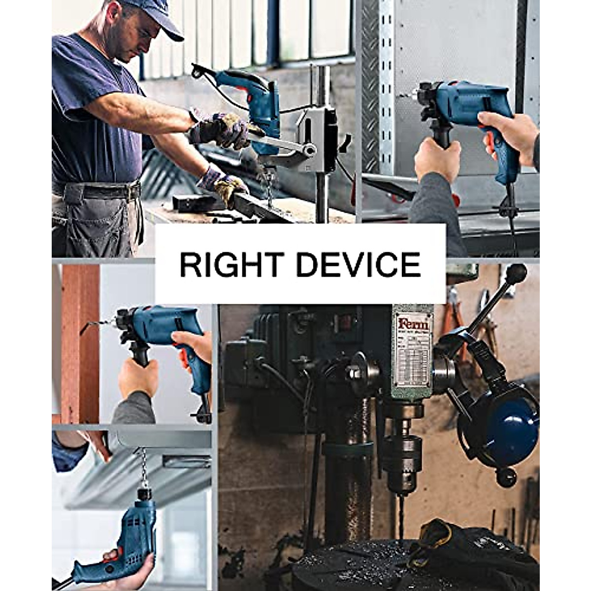 DelitonGude 7.0mm HSS M35 Cobalt Twist Drill Bits,9/32''inch High Speed Steel,Pack of 10,Suitable for Steels,Cast Iron,Stainless Steel,Copper and Other Hard Metals(7.0mm)