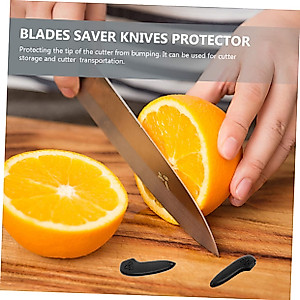 IWOWHERO 30Pcs Cutter Tip Protectors Protecting Covers for Cutter Tips for Home Use Prevents Damage to Knife Tips and Blades Reusable Tip Sleeves