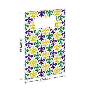 Mardi Gras Fleur De Lis Stainless Steel Bottle Opener Fashion Beer Bottle Cap Opener for Kitchen Wedding Party Gift