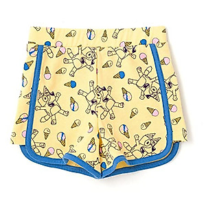 Bluey Toddler Girls Cosplay Tank Top Dolphin and French Terry Shorts 3T