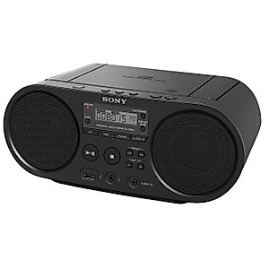 Sony Zs-PS50 Black Portable Cd Boombox Player Digital Tuner Am/FM Radio USB Playback and Audio Input Mega Bass Reflex Stereo Sound System