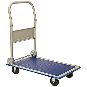 Every Day Home B01GWELR04 Folding Foldable Moving Warehouse Push Hand Truck Platform Cart Dolly, Large, White…