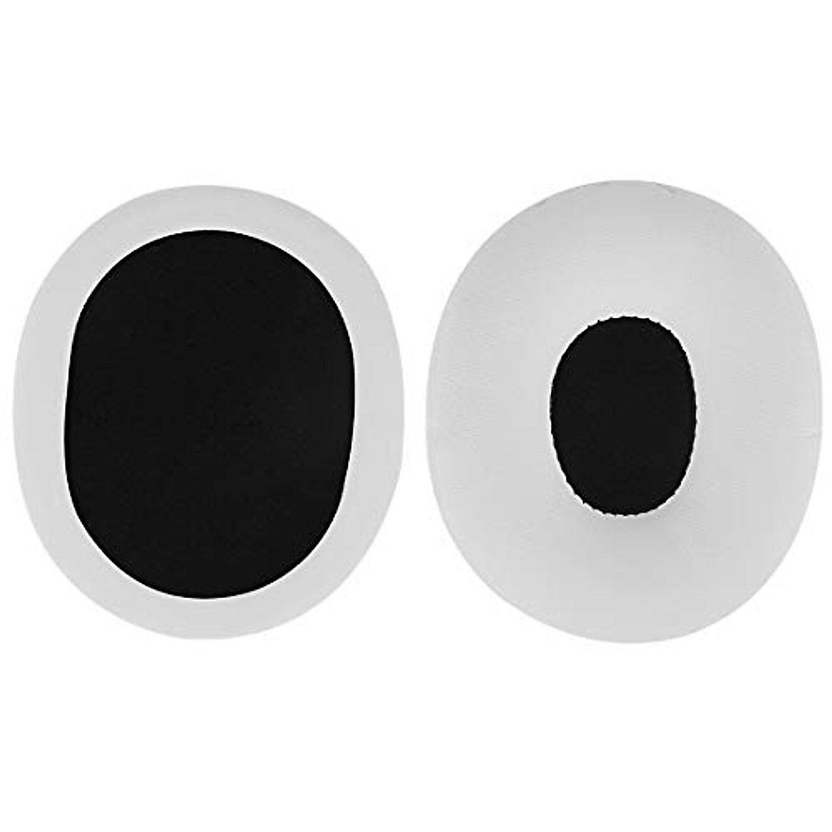 Geekria QuickFit Protein Leather Replacement Ear Pads for Sony MDR-ZX750DC MDR-ZX750 MDR-ZX750AP MDR-ZX750BN Headphones Ear Cushions, Headset Earpads, Ear Cups Repair Parts (White)