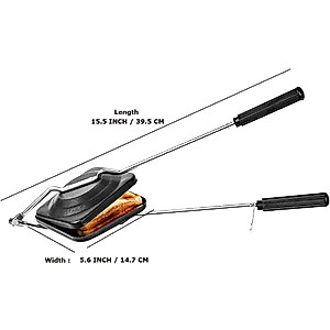 Sandwich Snack Maker,Sandwich Toaster,Nonstick Double Side Pressure Pan with Handles,sandwich maker nonstick,sandwich maker on stove,sandwich maker on gas,Sandwich Maker Toaster,Valentine Day Gifts