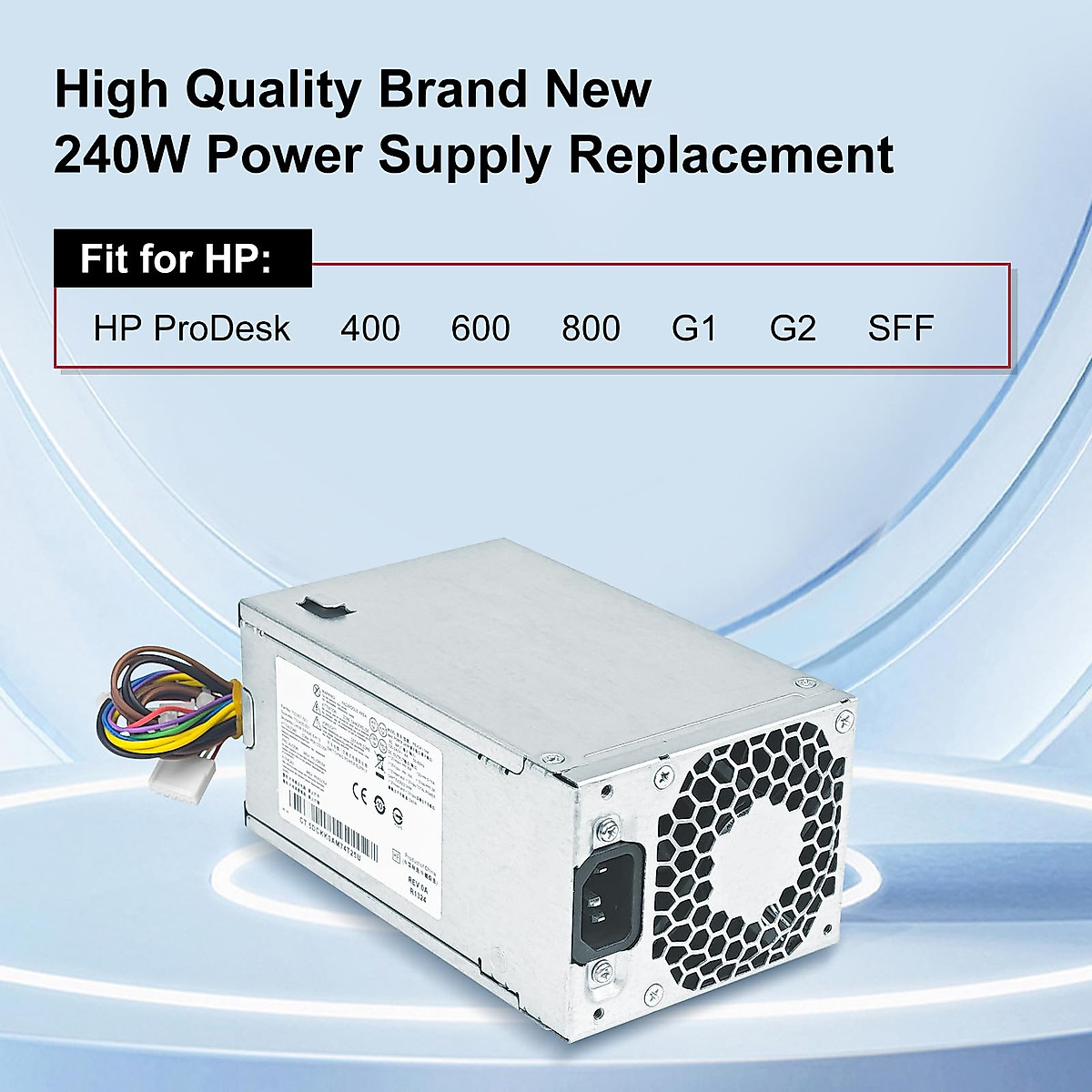 Upgraded PS-4241-1HA 240W Power Supply Compatible with for HP ProDesk 400 600 800 G1 G2 SFF, 702307-001,702307-002, 751884-001, 751886-001 Power Supply