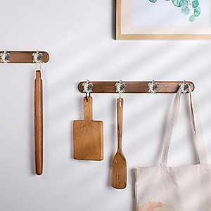 RR-RUOSHUI 4Pcs Tortoise Wall Mounting Hanger Hooks, Animal Sea Turtle Coat Hooks, Decorative Wall Mounted Hooks for Hanging Coats, Scarves, Bags, Purses, Backpacks Home Decor