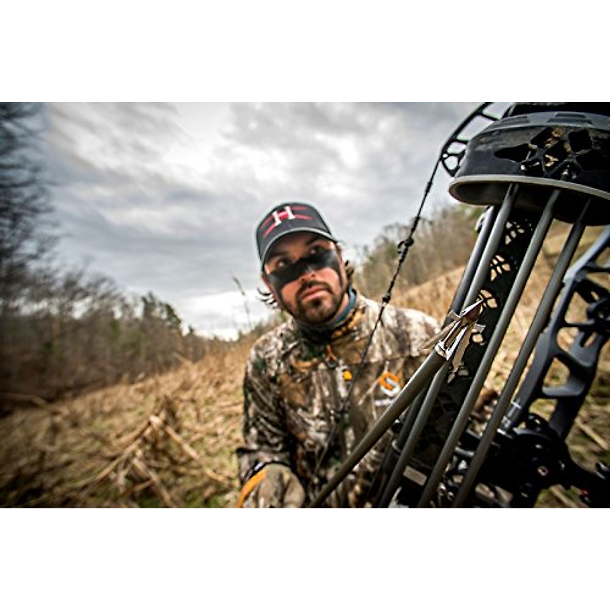 Muzzy Trocar HB Hybrid 4 Blade Broadhead, Silver