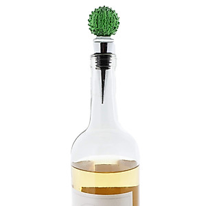 Glass Wine Bottle Stopper (Traditional Cactus)