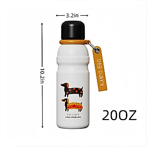 IRNATO Family Size Thermos Mug 316 Stainless Steel With Handle, Leak-proof, Can Be Freely Matched With Family Combinations, Cute Pet Logo, Easy To Carry, Full Of Flowers And Cute Pets12OZ,20OZ,40OZ