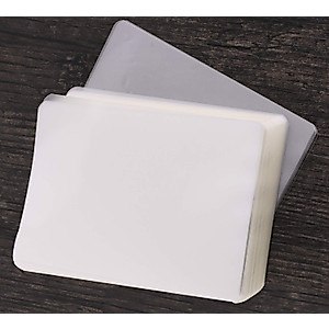 ONLYKXY 2.5x3.7-Inches Transparent Universal Thermal Laminating Sheets Pouches Premium Films for Laminator Machine - Photo Paper Files Card Picture Safe for Office 100Pcs