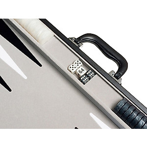 21" Tournament Backgammon Set - Velvet Playing Field, Large Black Board